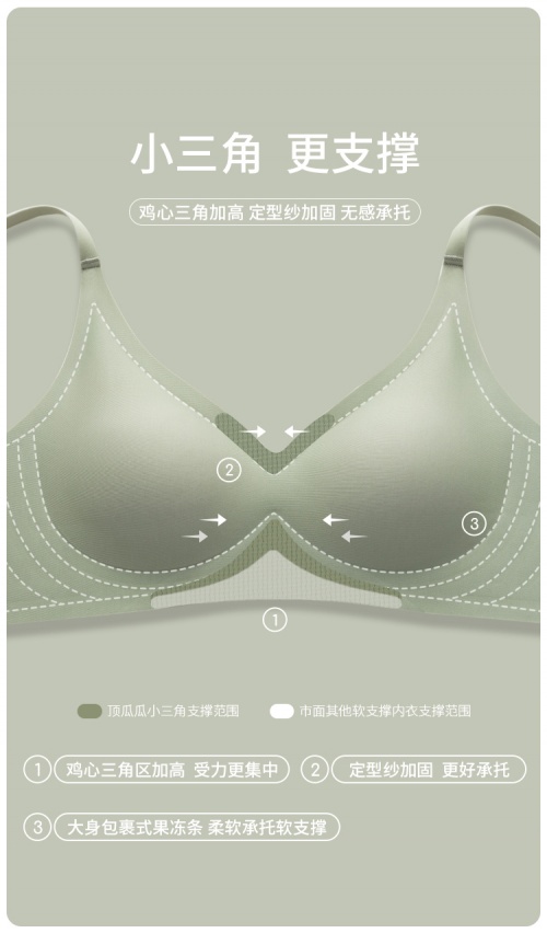 Dingguagua small triangle bra that is easy to wear and scream ...
