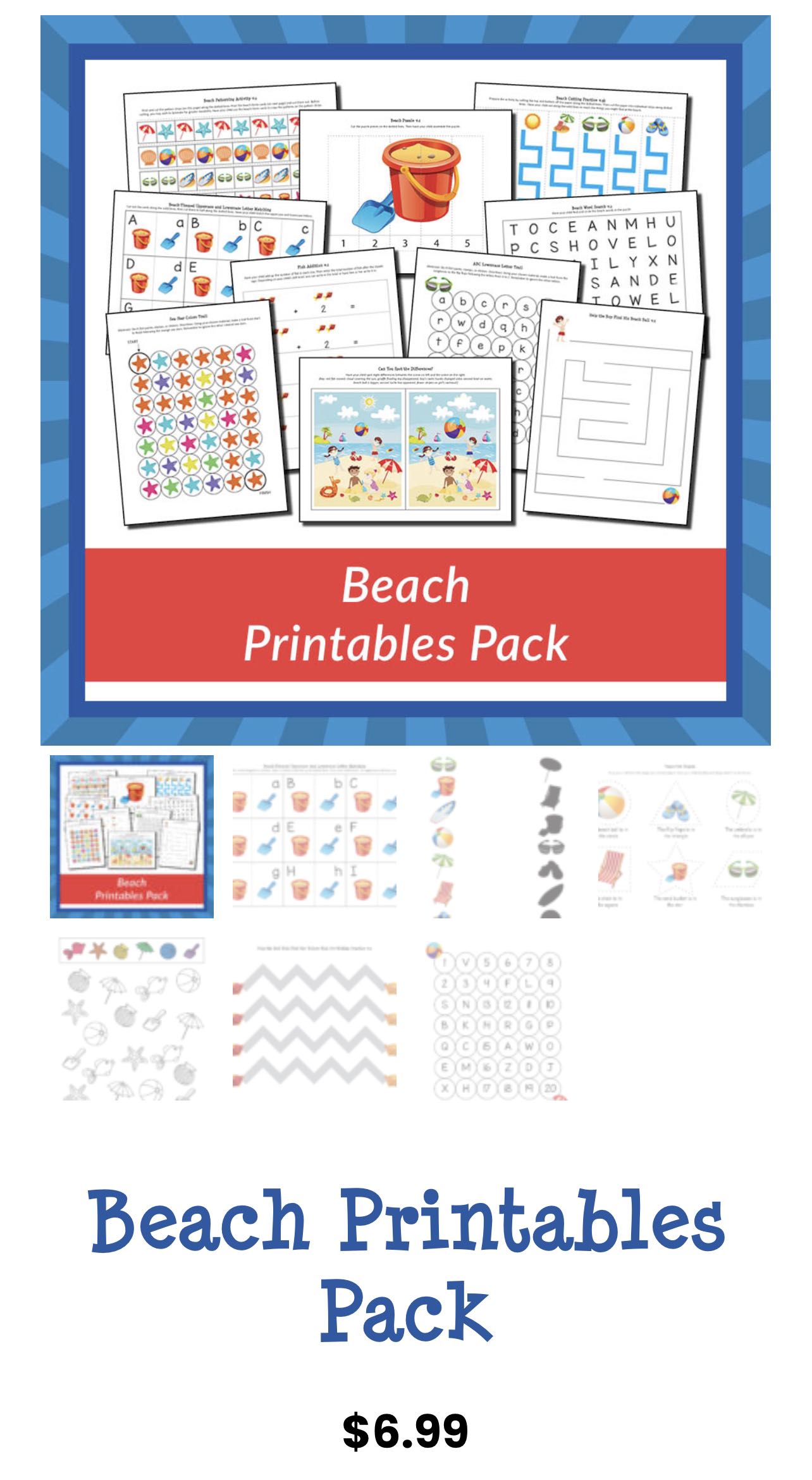 Beach Themed Enlightenment Game Homework Sheet - iNEWS