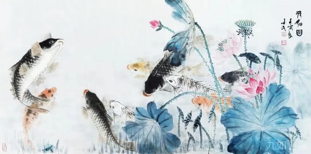 Yang Shimin: The sea of ink leaps with the "fish", and the forest lets ...