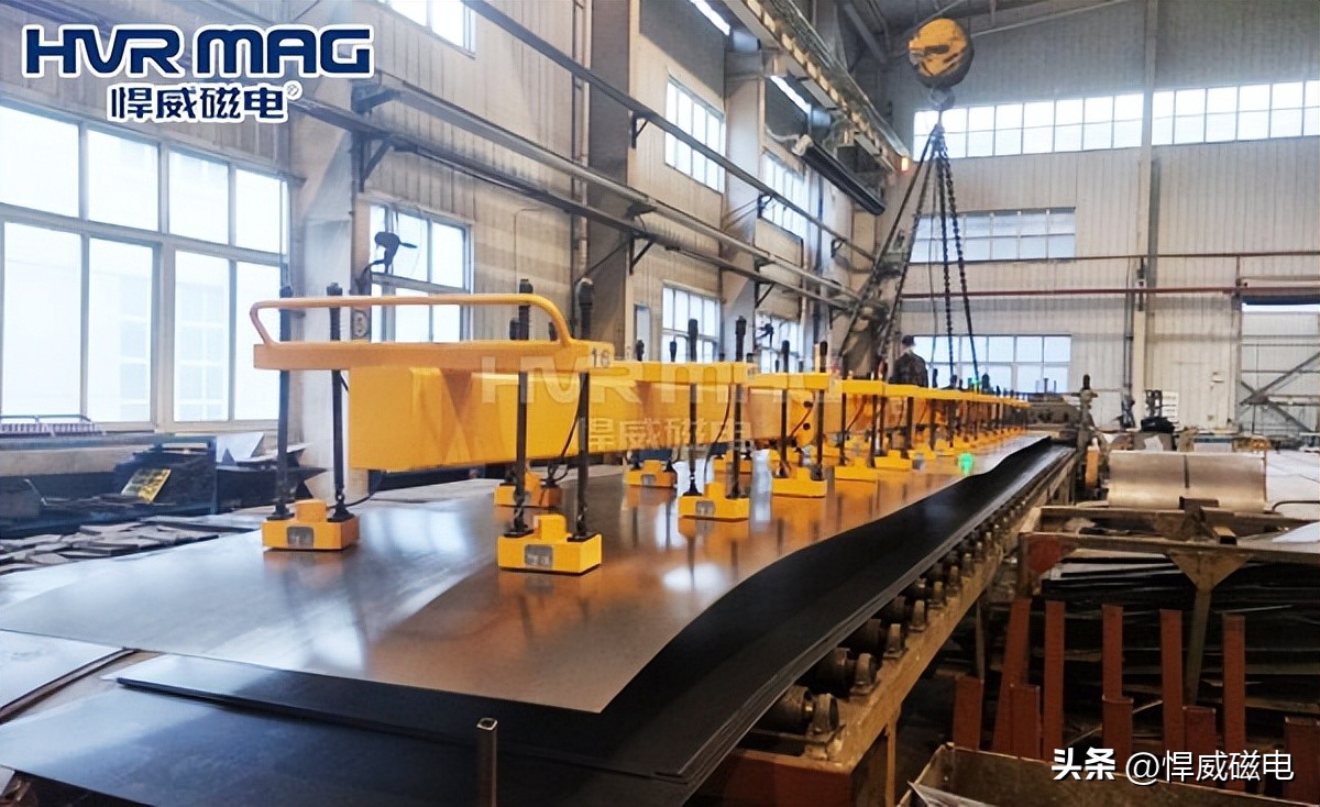 Hoisting method of thin steel plate using magnetic hoisting tool - iMedia