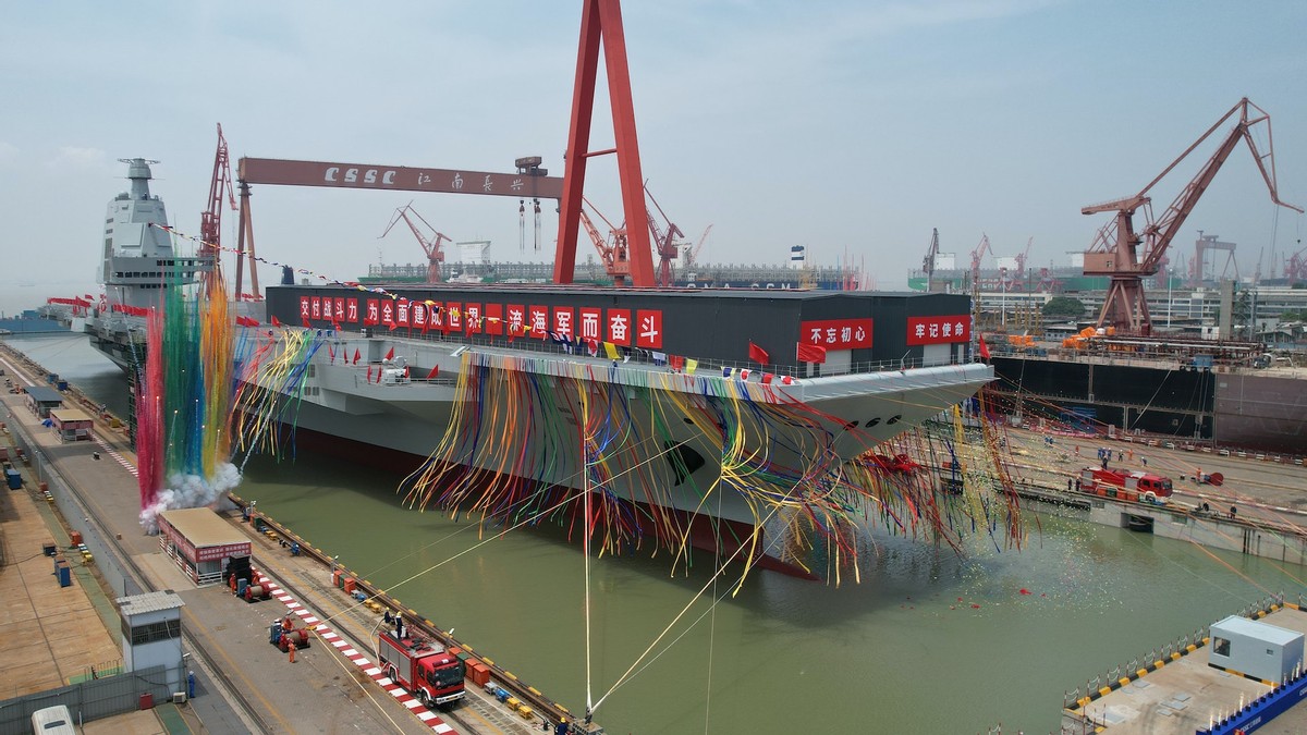 The U.S. military announced that China's shipbuilding capacity is 200 ...