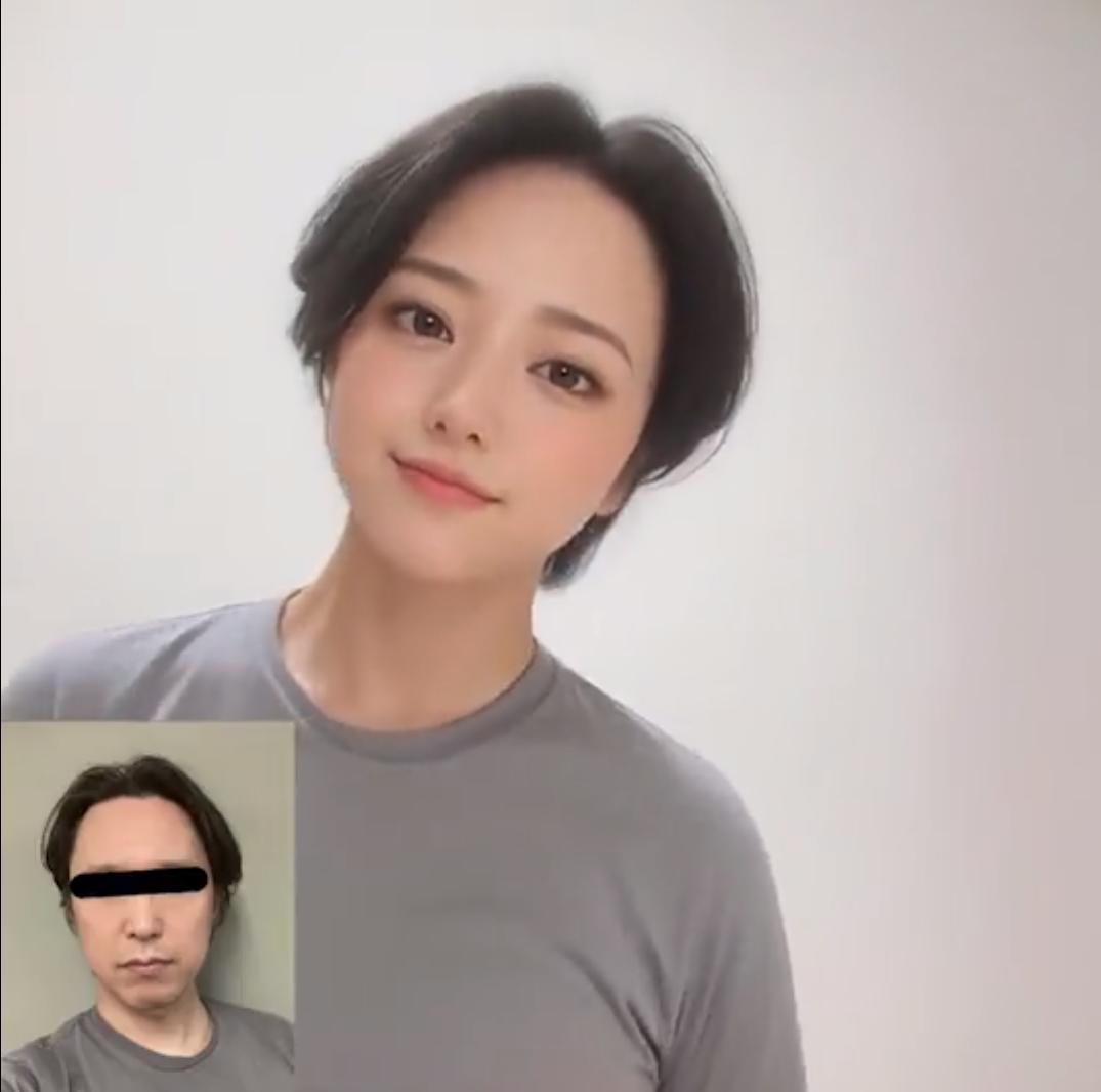 40-year-old uncle AI face-changing into a super beautiful girl Netizens ...