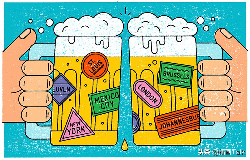 New York illustrator Mikey Burton, super simple and textured - iNEWS