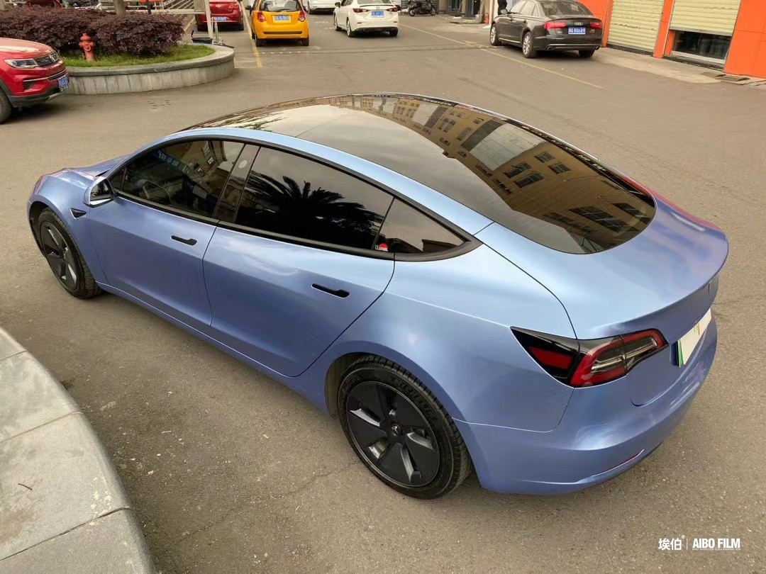 Eber Color Change Film PET Super Bright Metallic Blue Fog Blue-Tesla ...