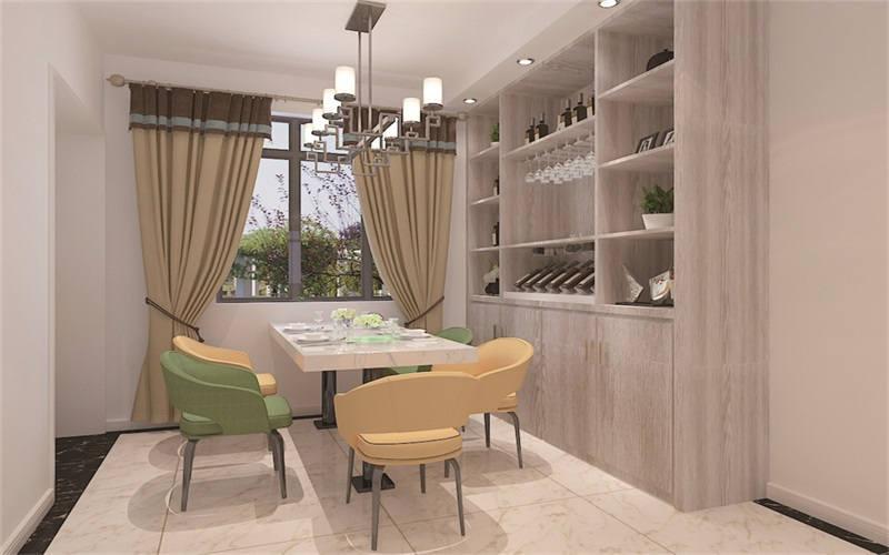 Decorate the 128-square-meter three-bedroom apartment in a modern style ...