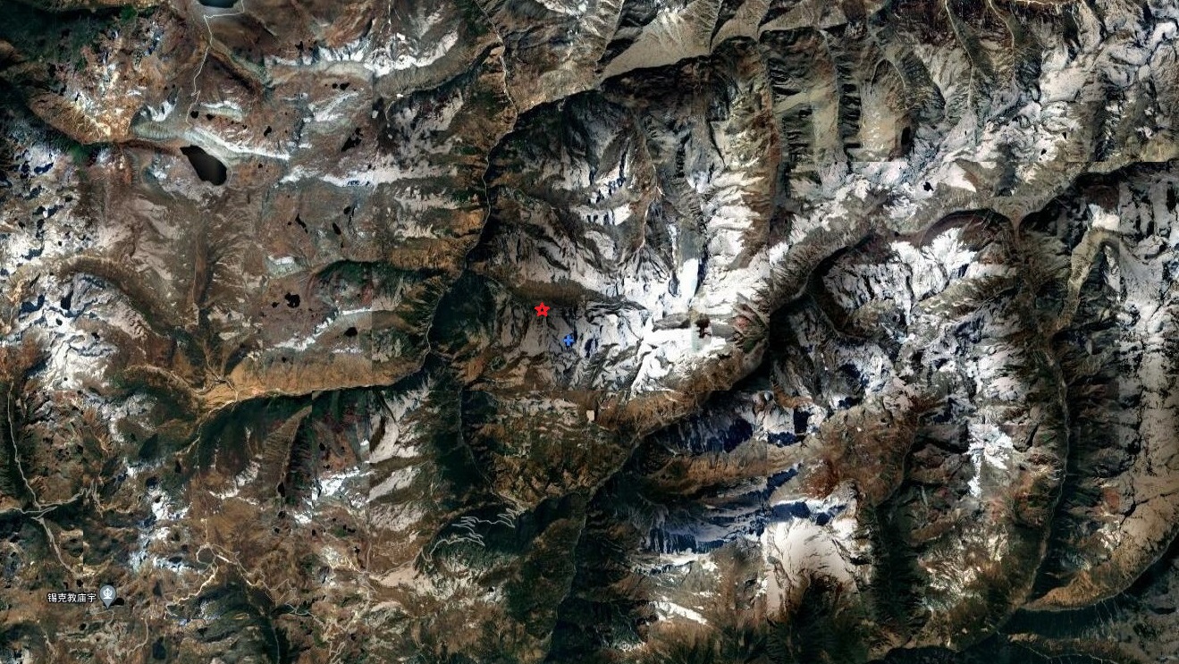 The satellite map of the conflict site of Tawang, China and India is ...
