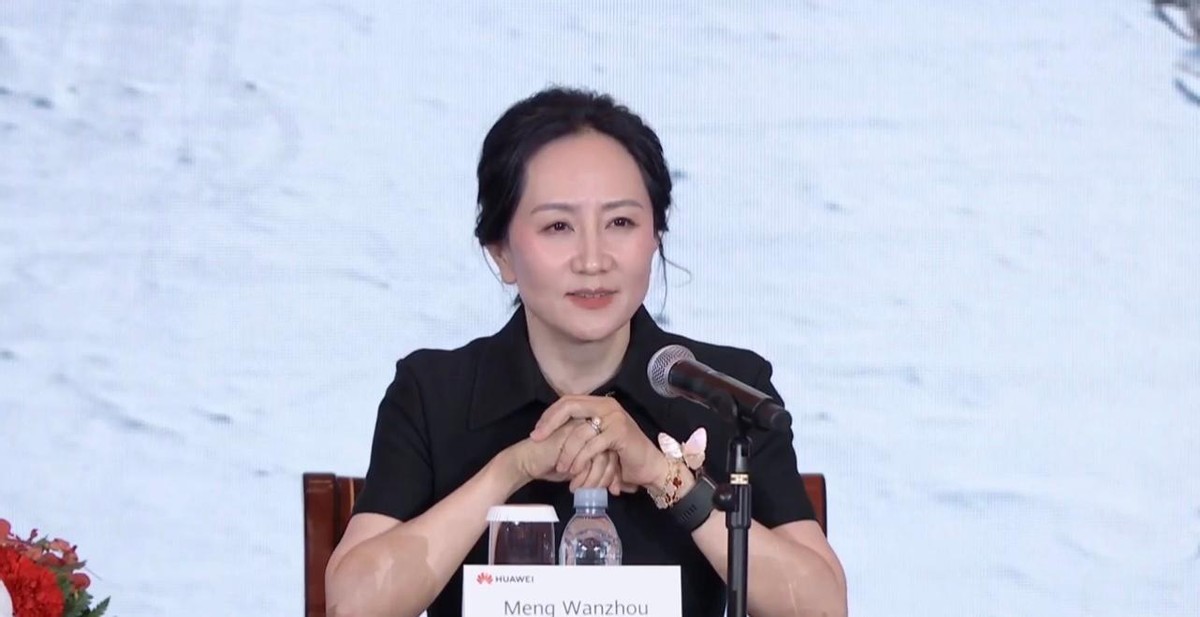 Meng Wanzhou appeared at Huawei's press conference for the first time ...