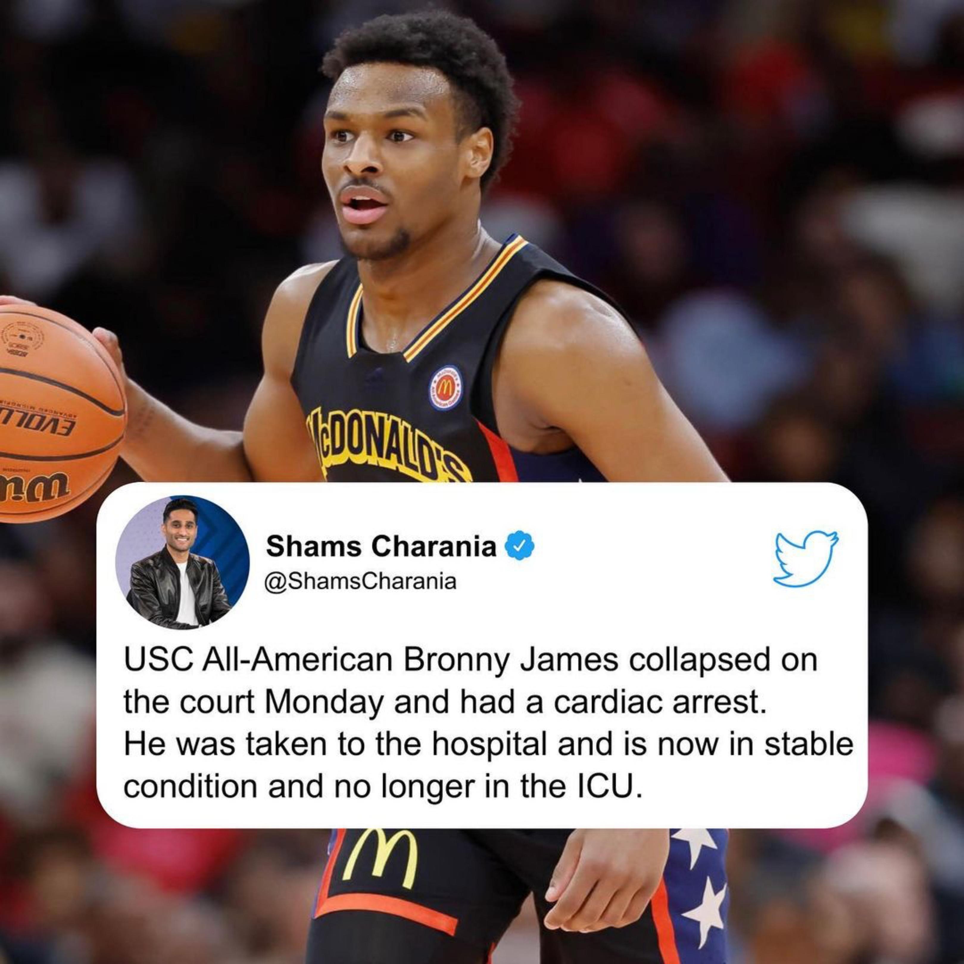 What a danger! James' son Bronny suffered a cardiac arrest during ...