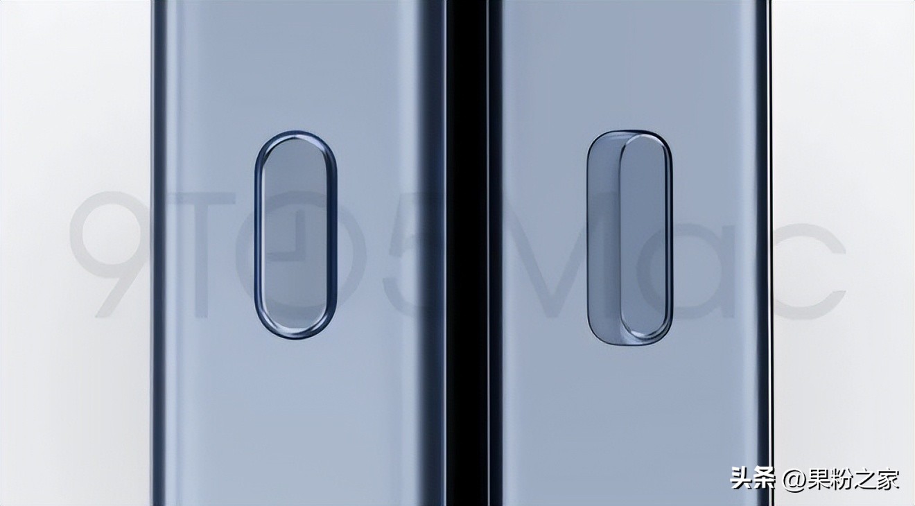 The latest rendering of the iPhone 15Pro! The solid-state volume button ...