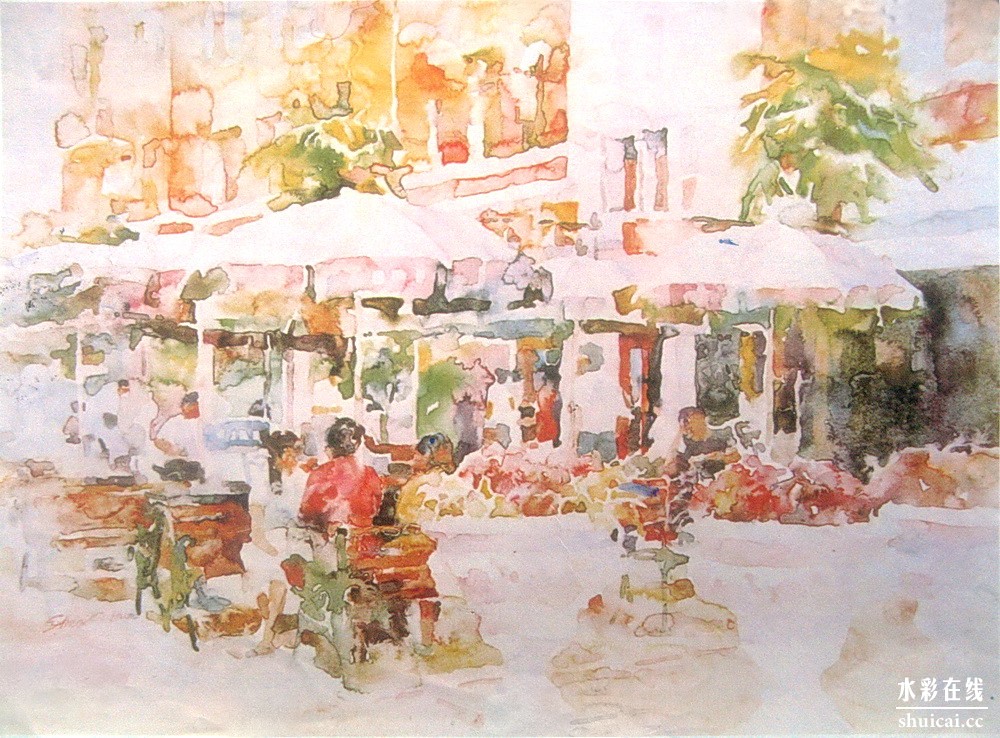 Watercolor of Chinese Art (18) Appreciation of the Works of Shanghai ...