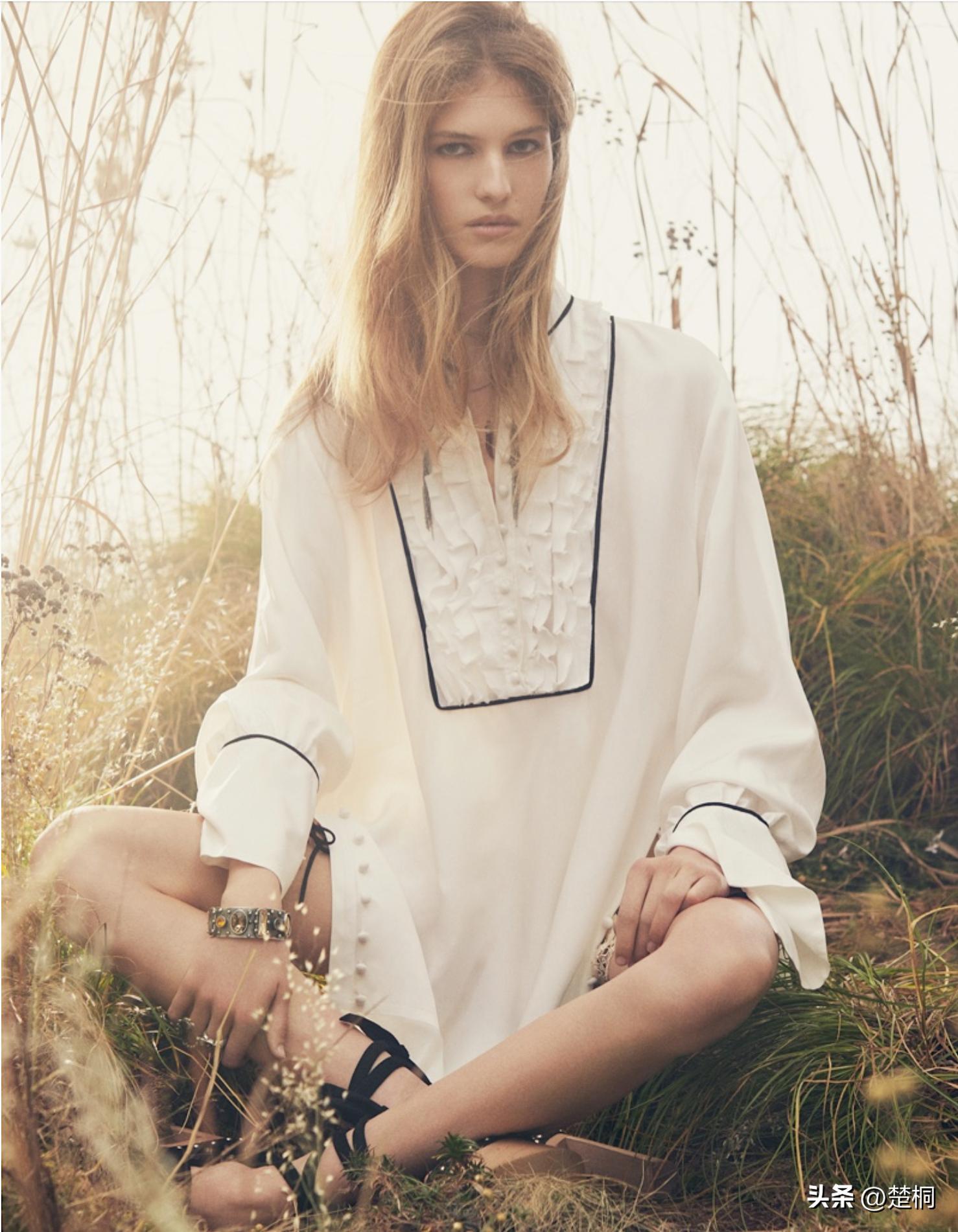 Danish supermodel Ida Heiner, Zara2023 spring and summer romantic style ...