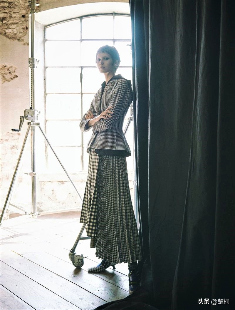 Croatian supermodel Sara Soric, photographed in Dior's fall vintage ...