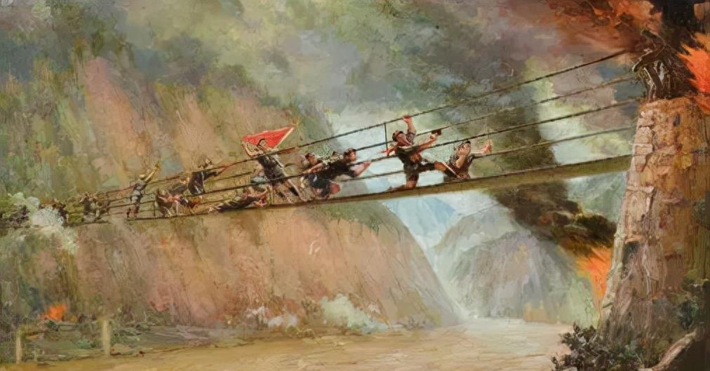 The Luding Bridge is a suspension bridge on the Dadu River. Is the ...