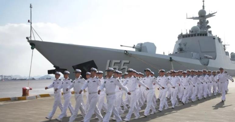 Here we go again, the leading battleship is called "Nanjing"! Japan ...