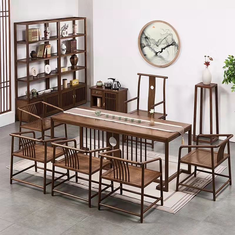The new Chinese tea room is fresh and elegant, exuding the charm of ...