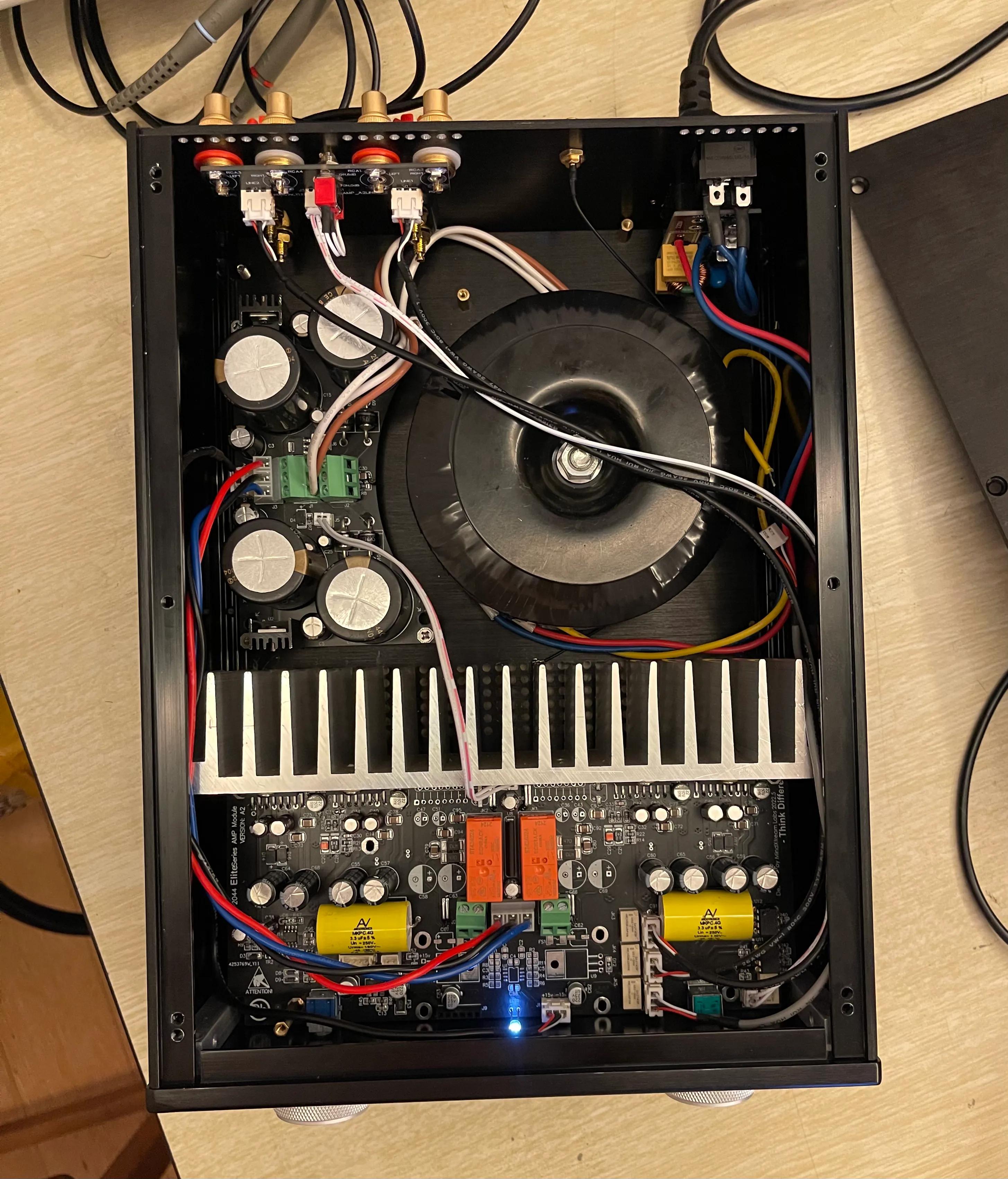 The final production of the three parallel TDA7293 fever power ...