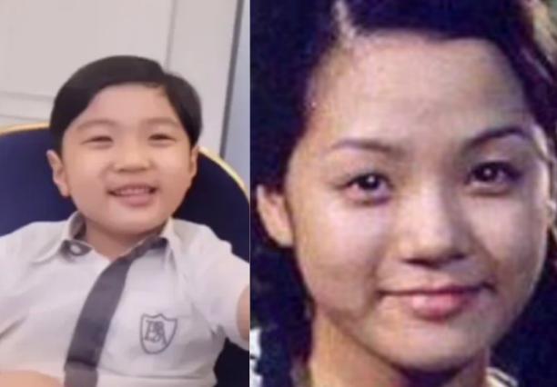 In recent photos, Cai Lin's stature looks like an aunt's, and her son's ...