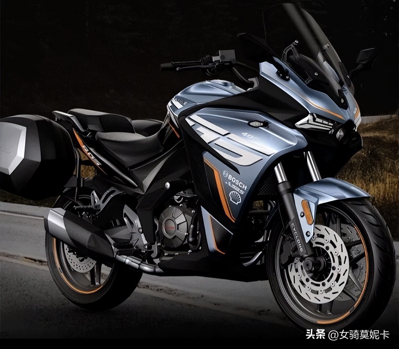 Cyclone RG3 can be used for both motorcycle travel and imitation racing ...