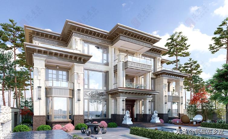 How to build a villa on a 200-square-meter homestead?10 bedrooms, 7 ...