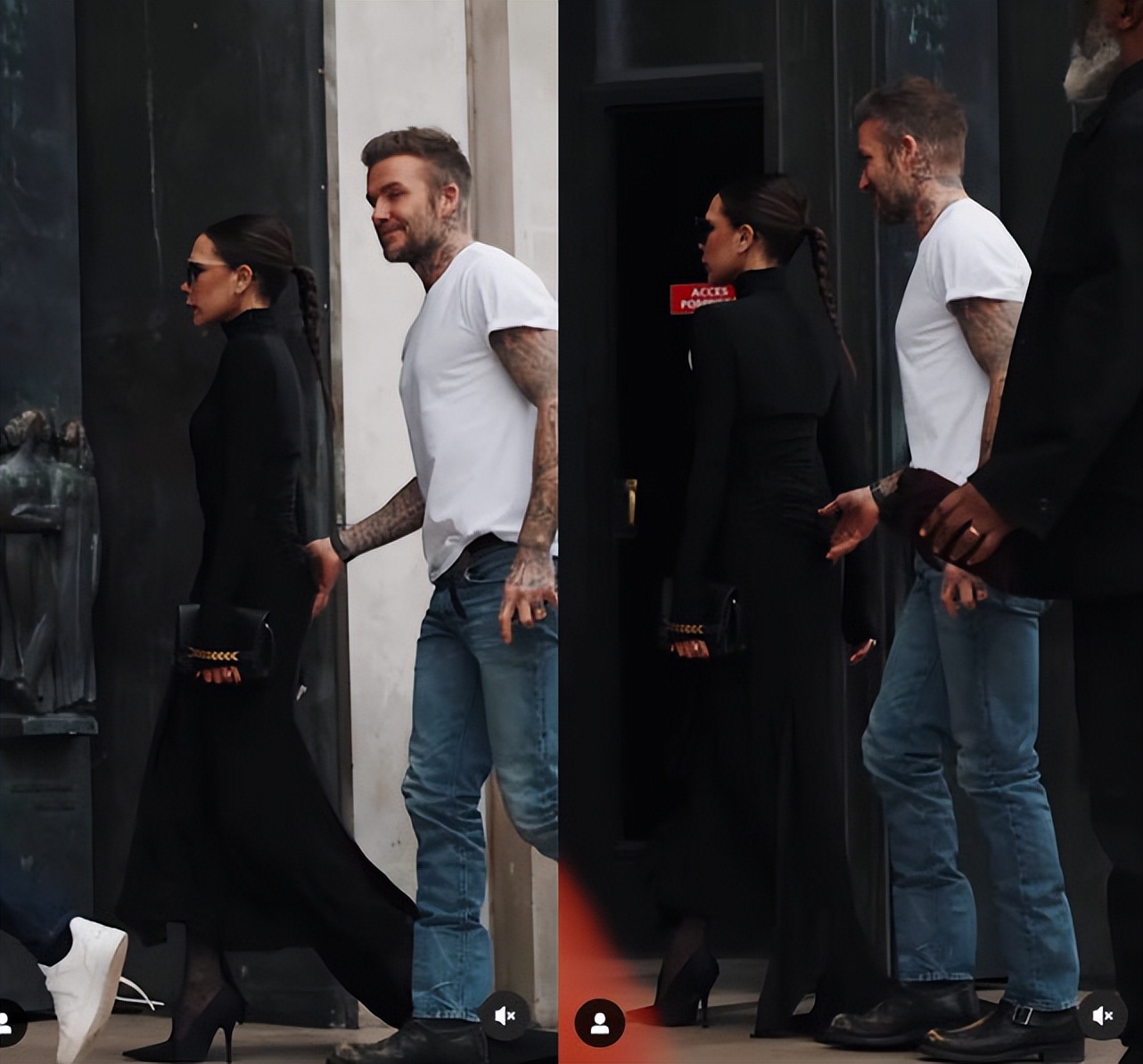 Beckham was hugged by his 48-year-old wife to watch the show, Mrs ...