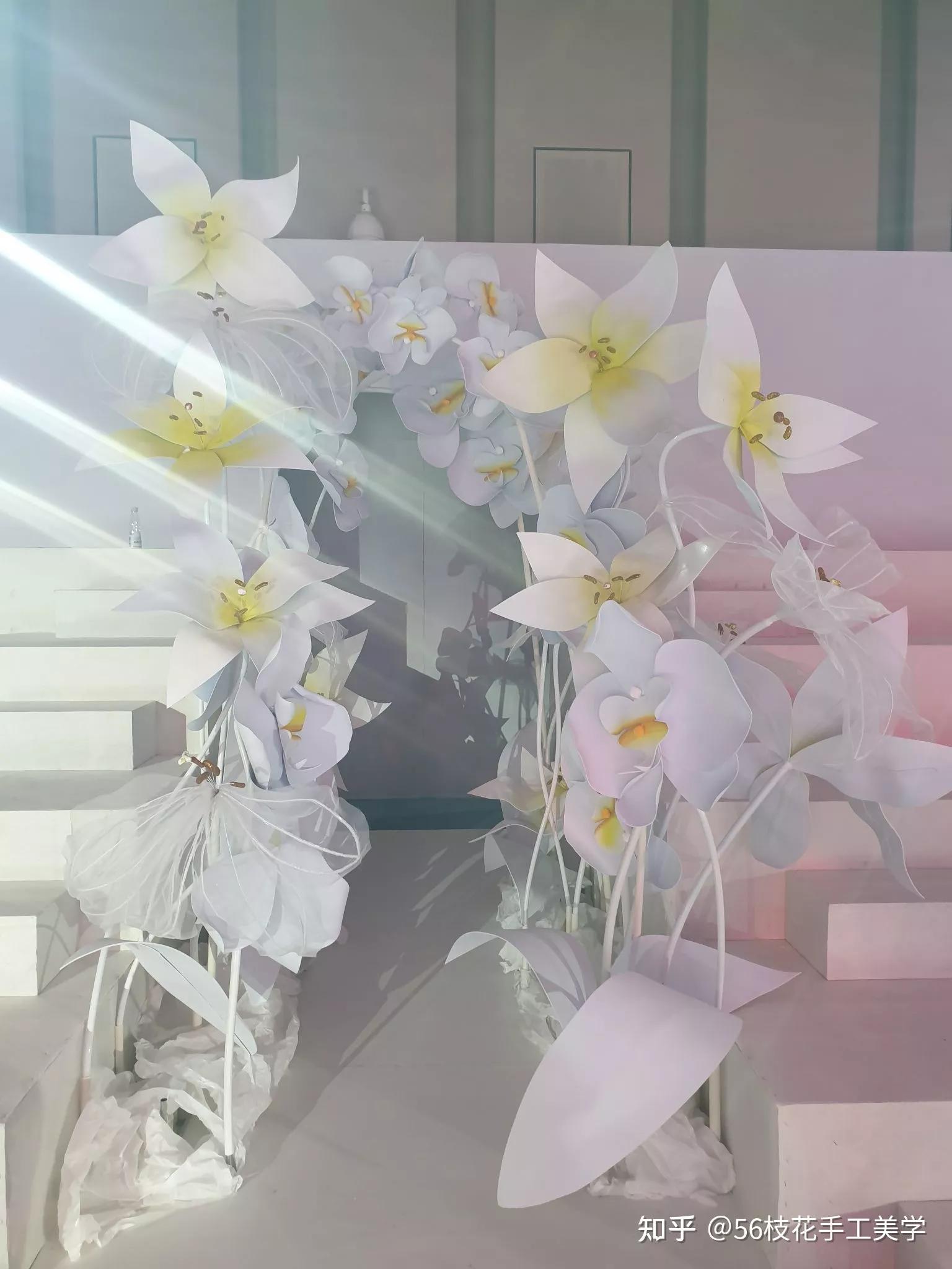 2022 CCTV Spring Festival Gala stage handmade large-scale paper flower ...