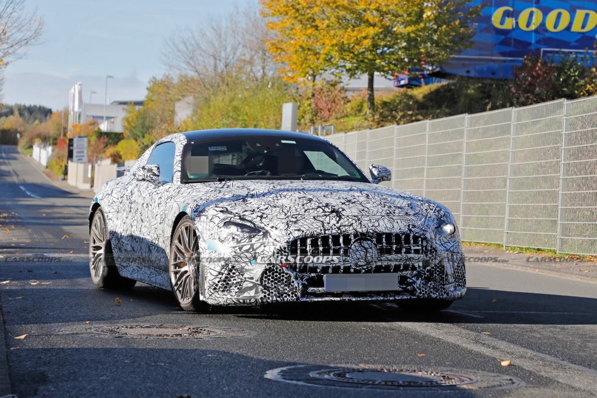 4.0T V8+ big rear wing!New Mercedes-Benz AMG GT spy shots revealed - iNEWS