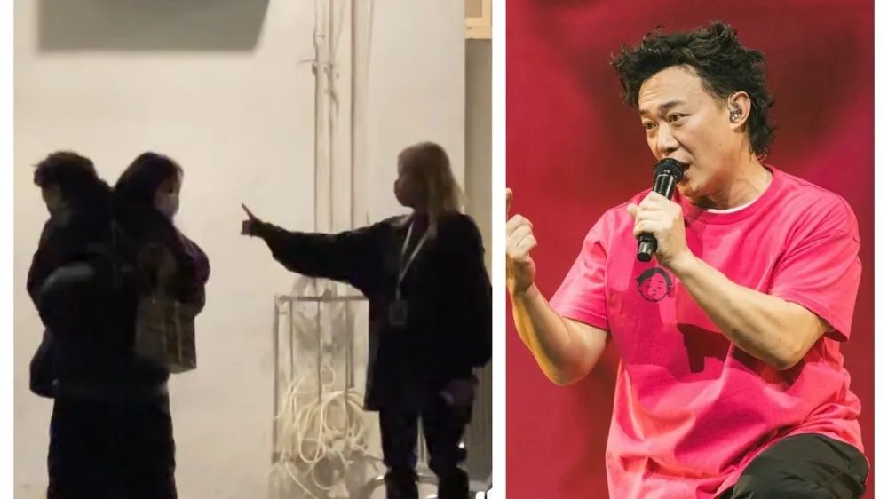 Eason Chan hugged his daughter at the end of the concert, the two were ...