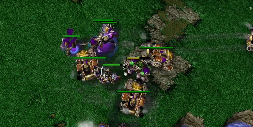 Warcraft 3: Knights and tanks with powerful combat effects and high ...
