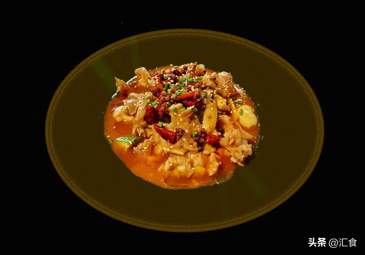 Roasted eel with pork belly in perilla, gluttonous bullfrog, cold king ...