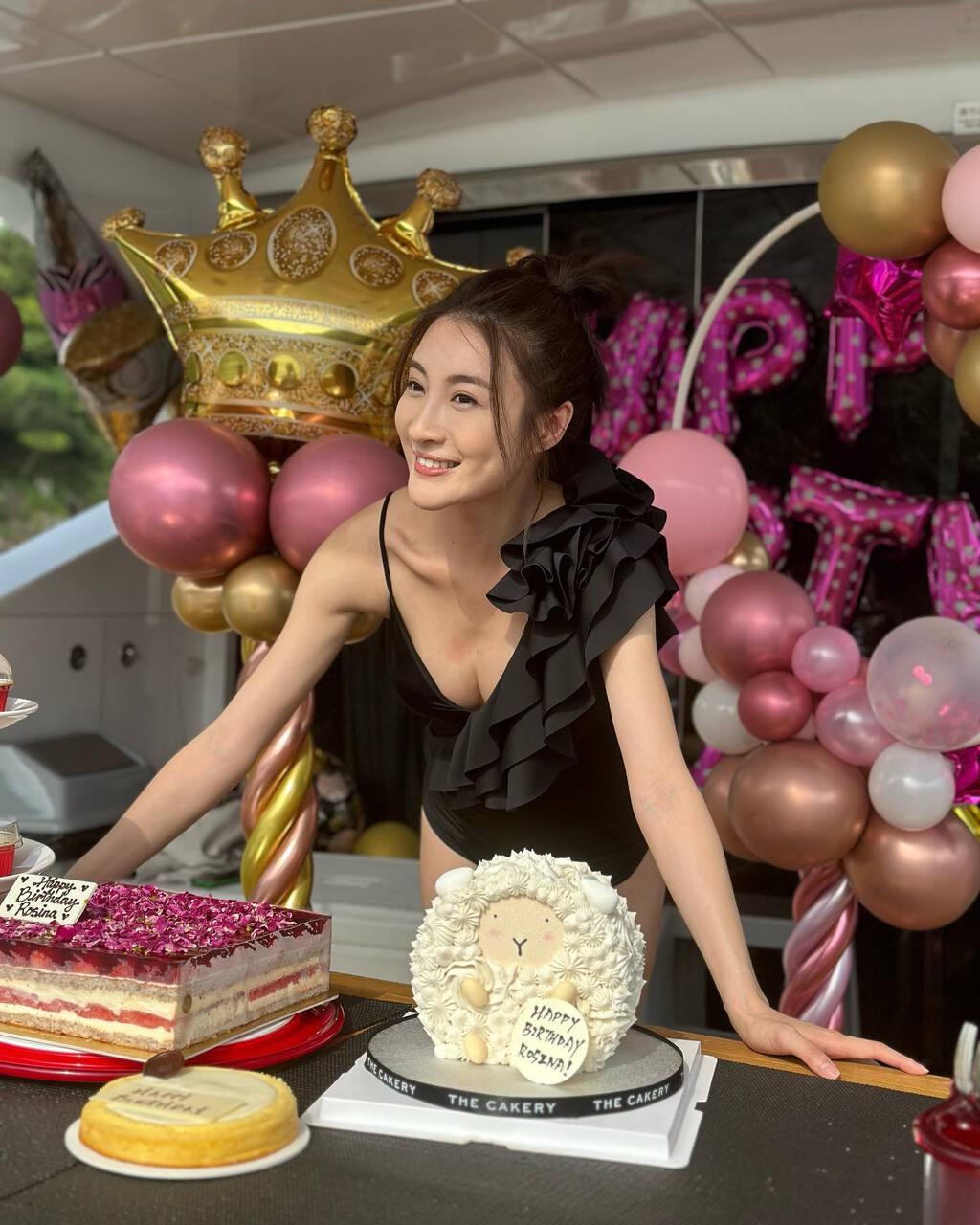 Lin Xiawei held a yacht party to celebrate her birthday, wore a swimsuit to show off her career ...