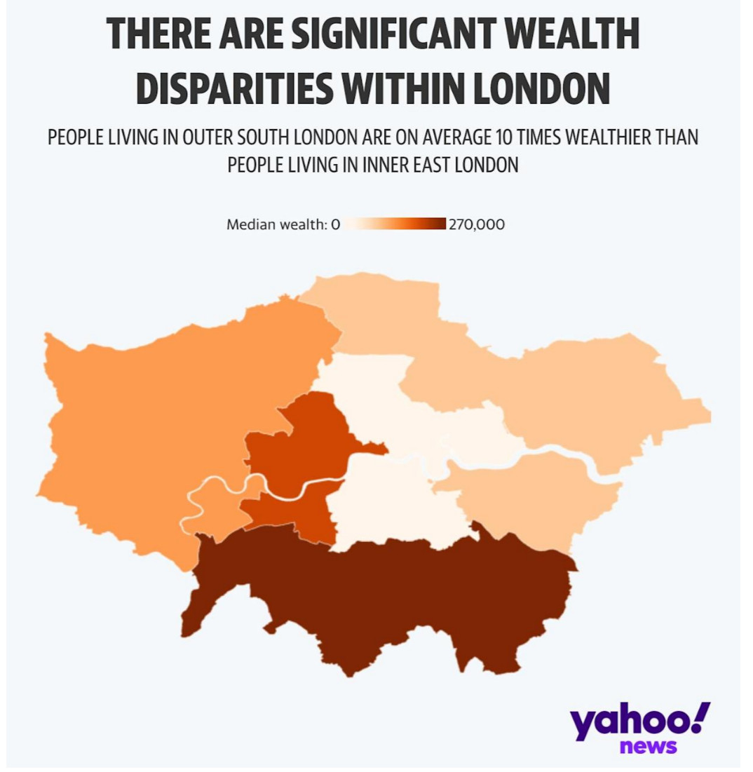 The richest and poorest regions in the UK, and levels of wealth - iNEWS