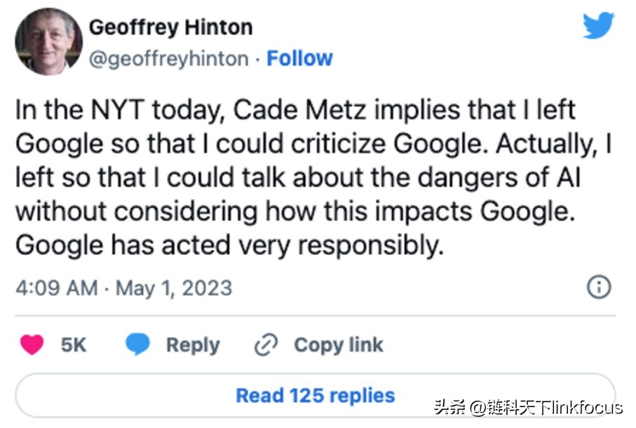 "Godfather of Artificial Intelligence" resigns from Google! Say you regret the development of AI ...