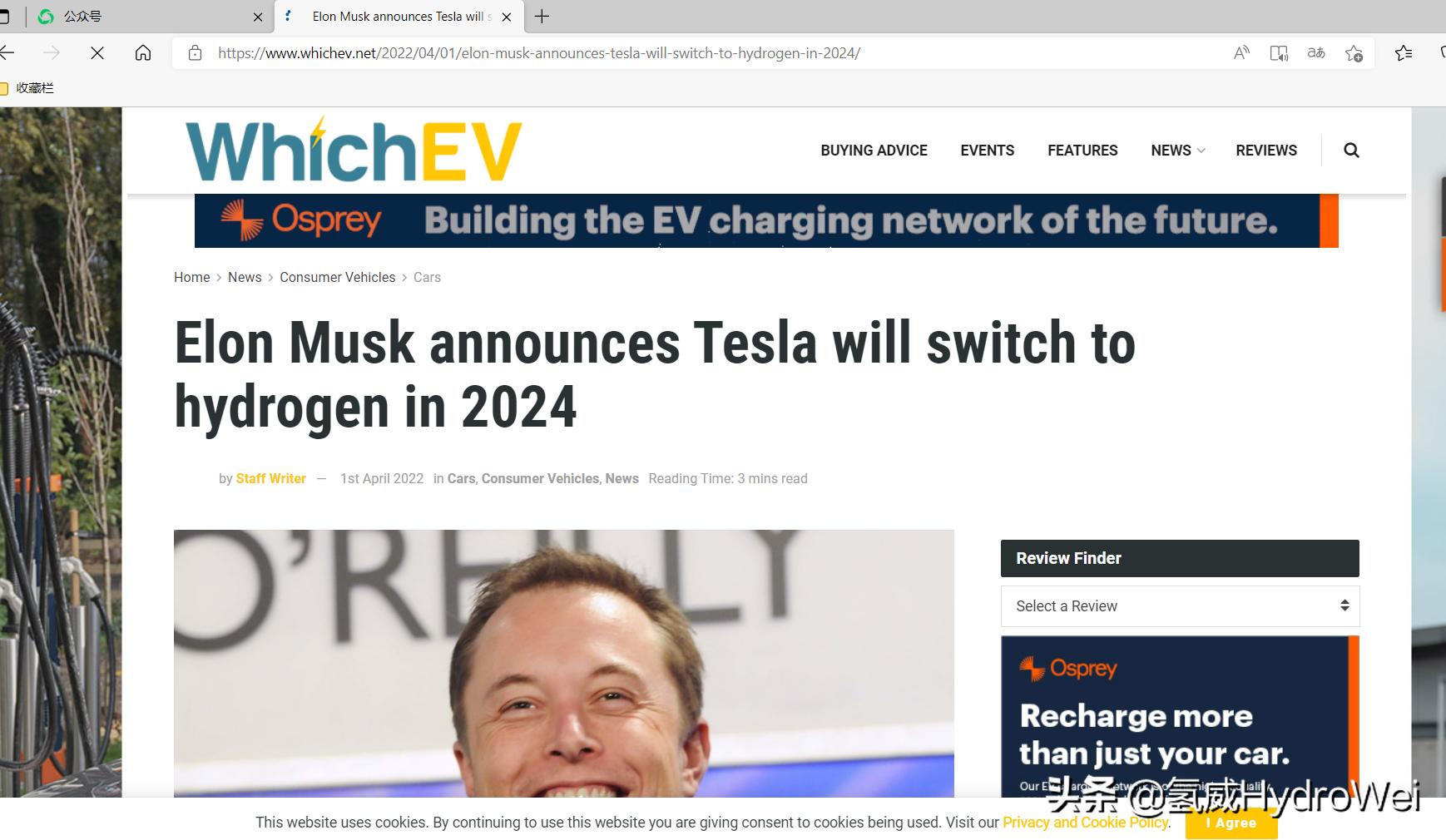 Elon Musk announces Tesla will switch to hydrogen fuel cells in 2024 ...