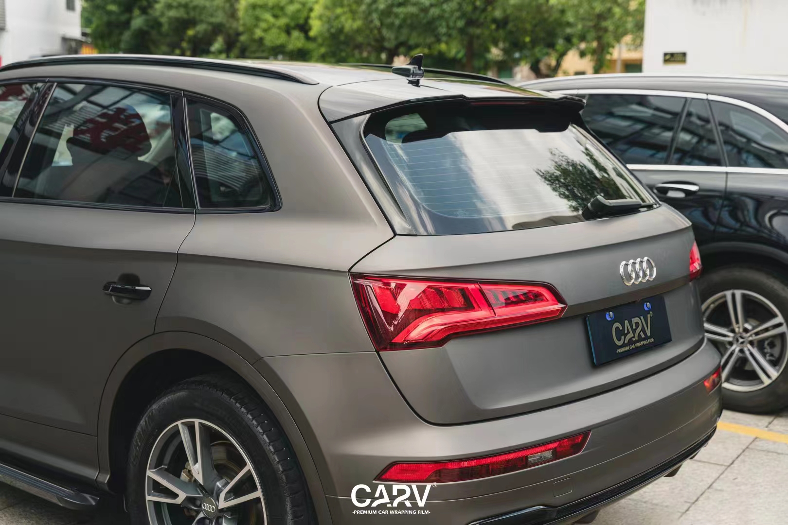 Audi Q5 Cafu color change film super sub-meteorite lime 1304, low-key ...