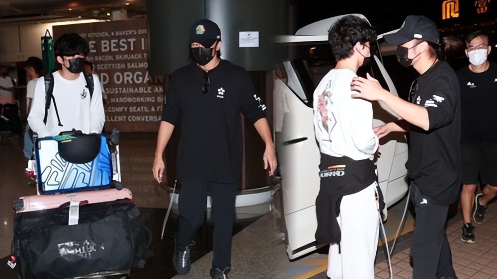 Nicholas Tse brought his eldest son back to Hong Kong, Lucas was very ...