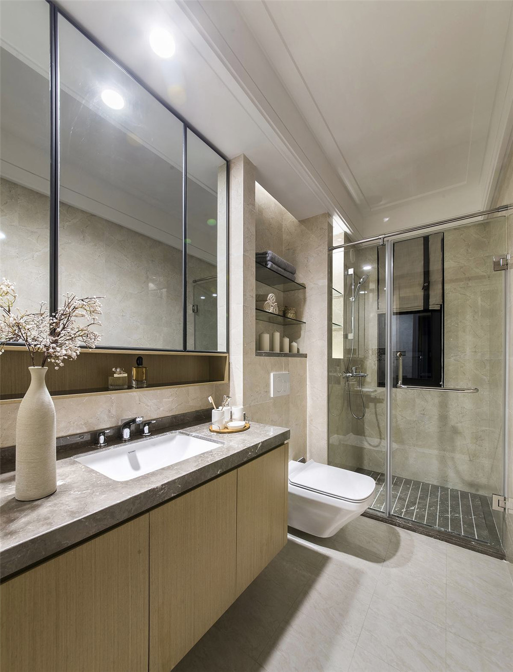92 square meters of modern and simple three-bedroom, with a frown, it ...