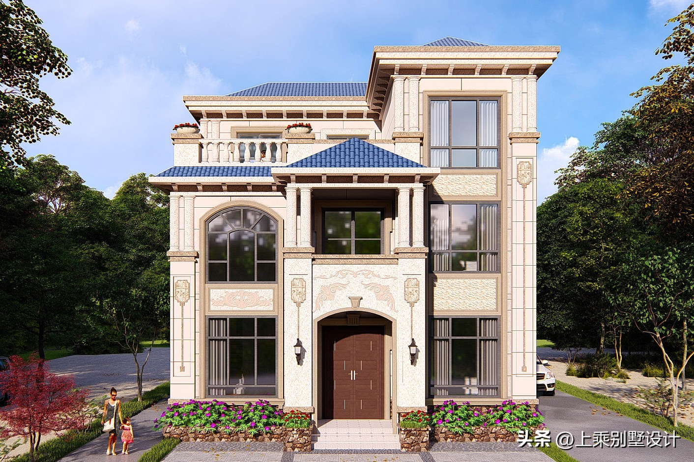 10.3*10.4, a three-storey European-style villa covering an area of 107 ...