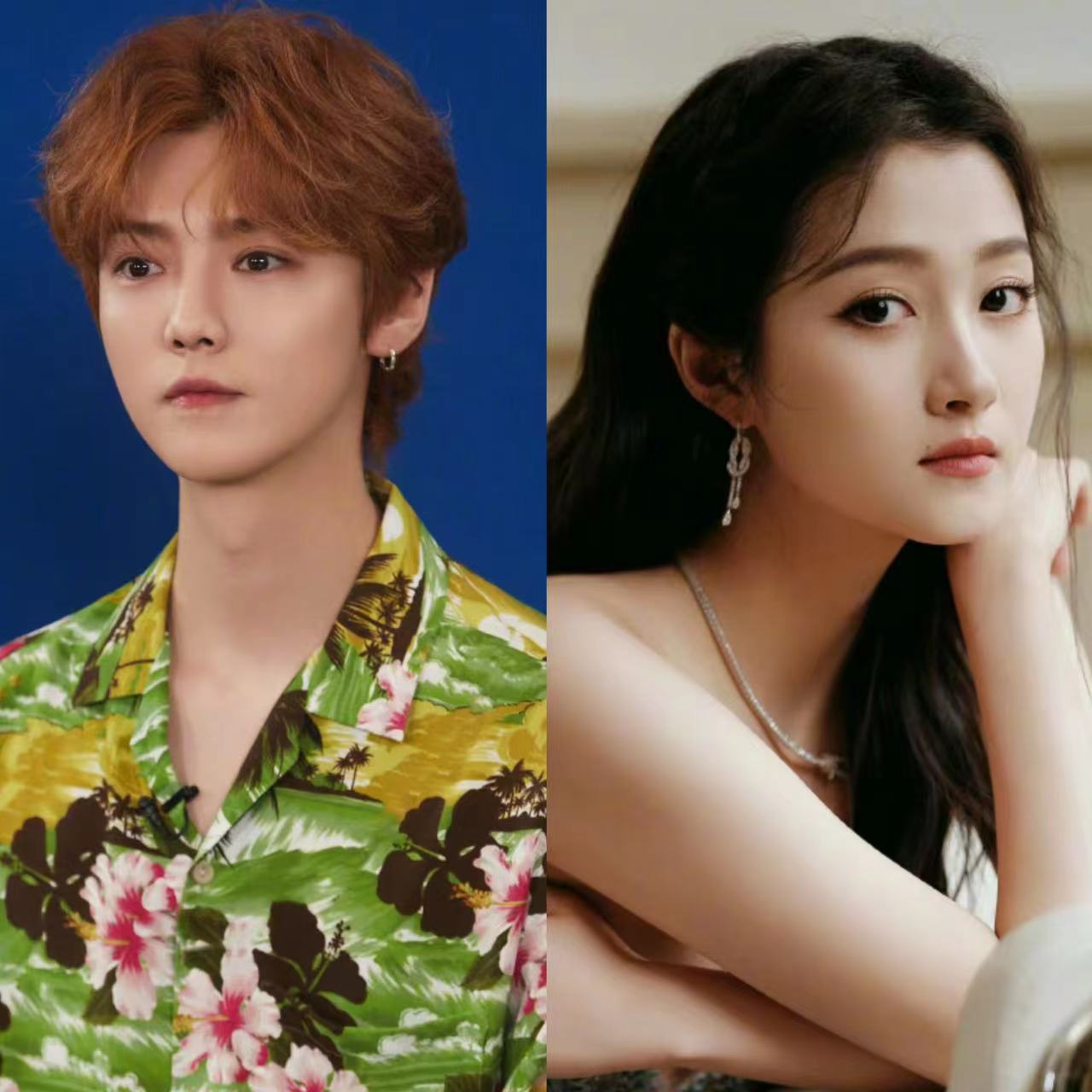 Lu Han, 33 years old, Guan Xiaotong card to send blessings, together ...
