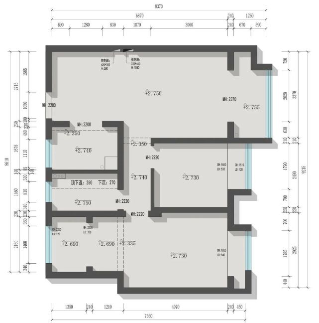 Yuanye space design is less than 80 square meters of wedding room ...