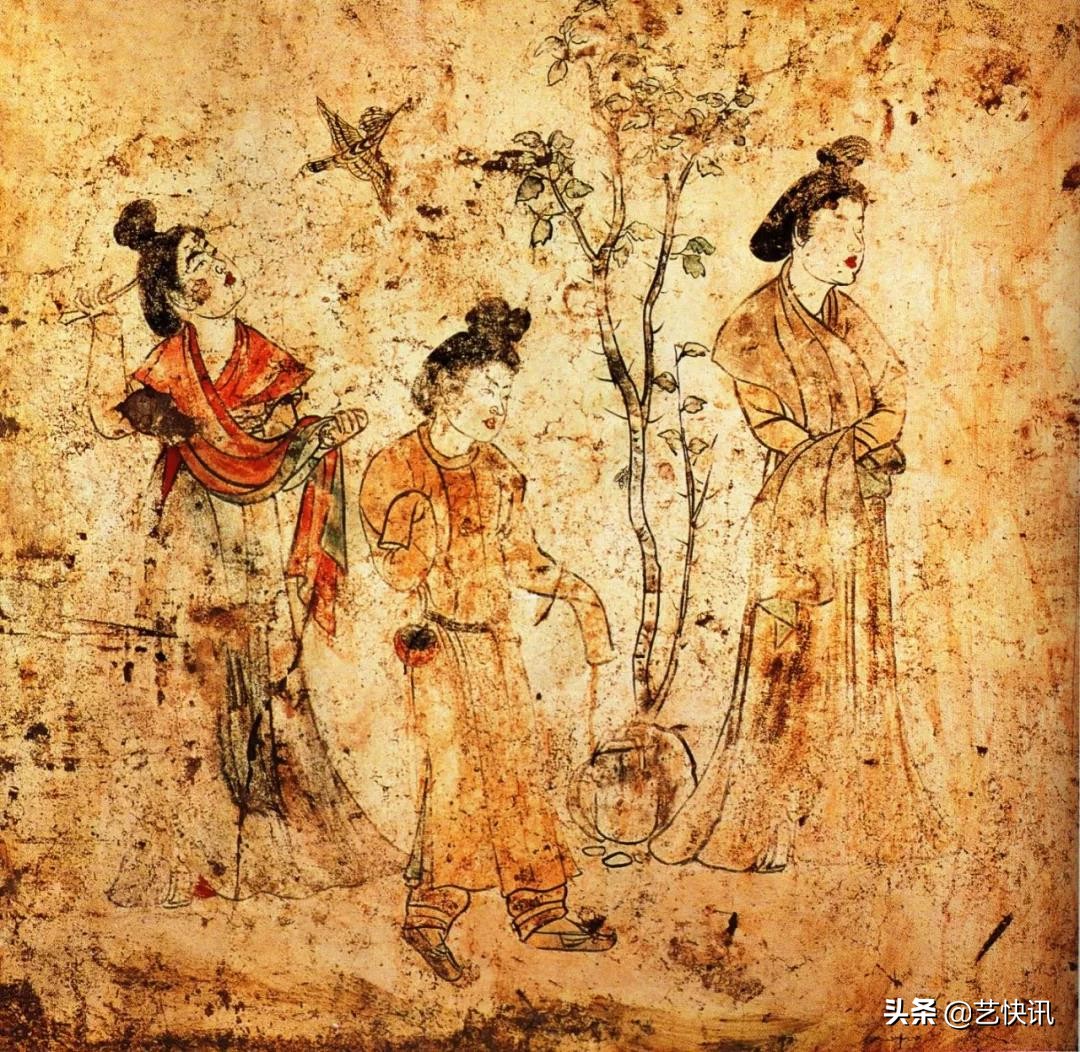 The true display of the paintings in the prosperous Tang Dynasty on the ...