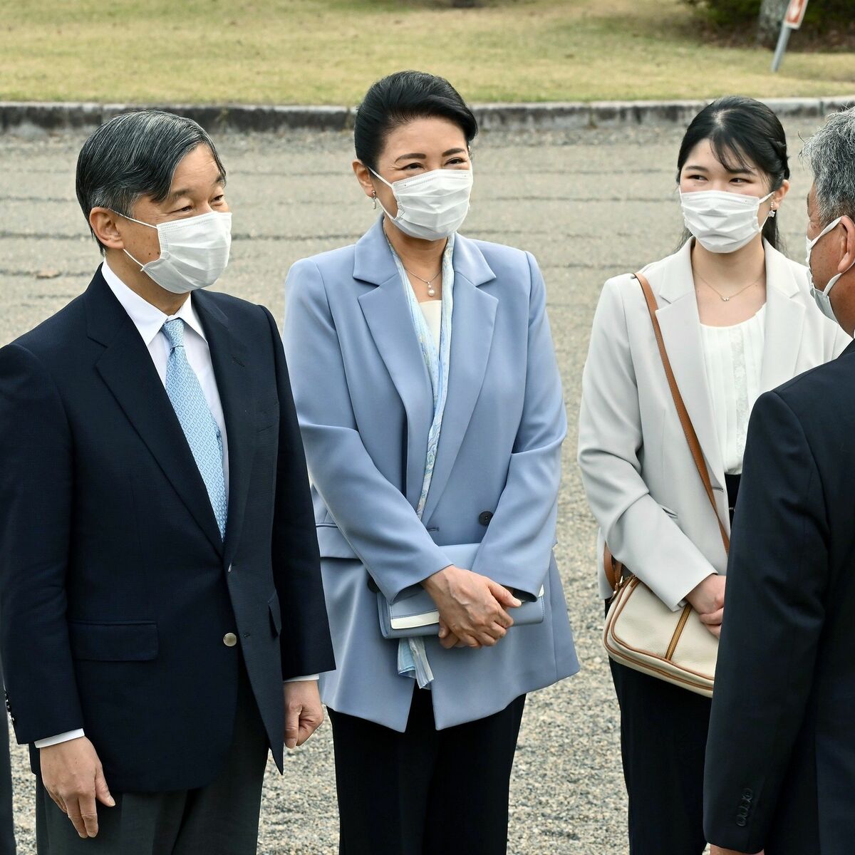Princess Aiko of Japan enjoys the spring time with her parents, dressed ...