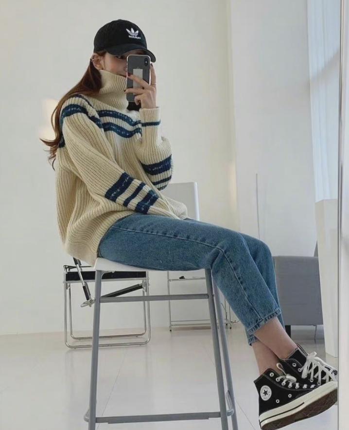 Ins fashion bloggers with a very healing smile are in direct proportion ...