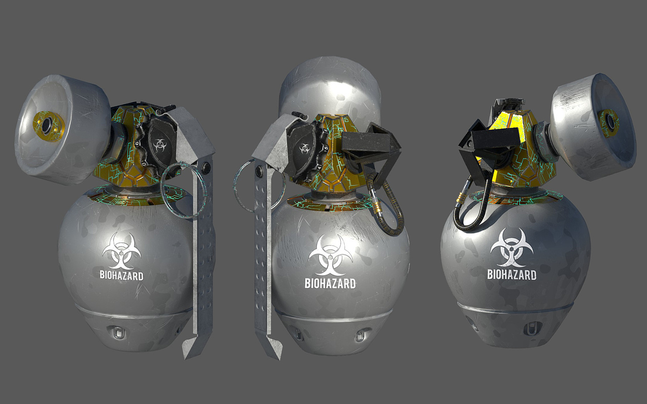 Several well-known high-explosive grenades, the power can reach the ...