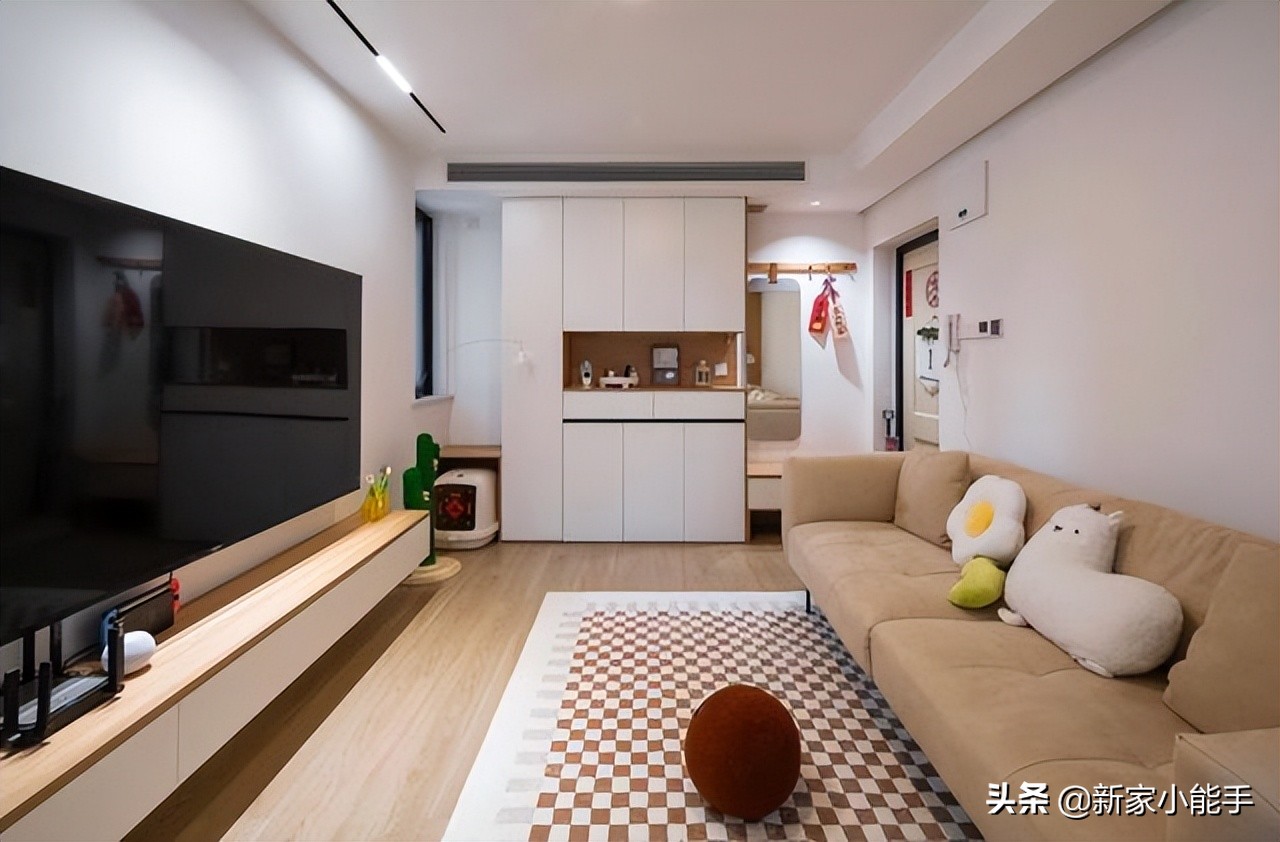 64-square-meter new house, with wooden floor, open kitchen, I like the ...