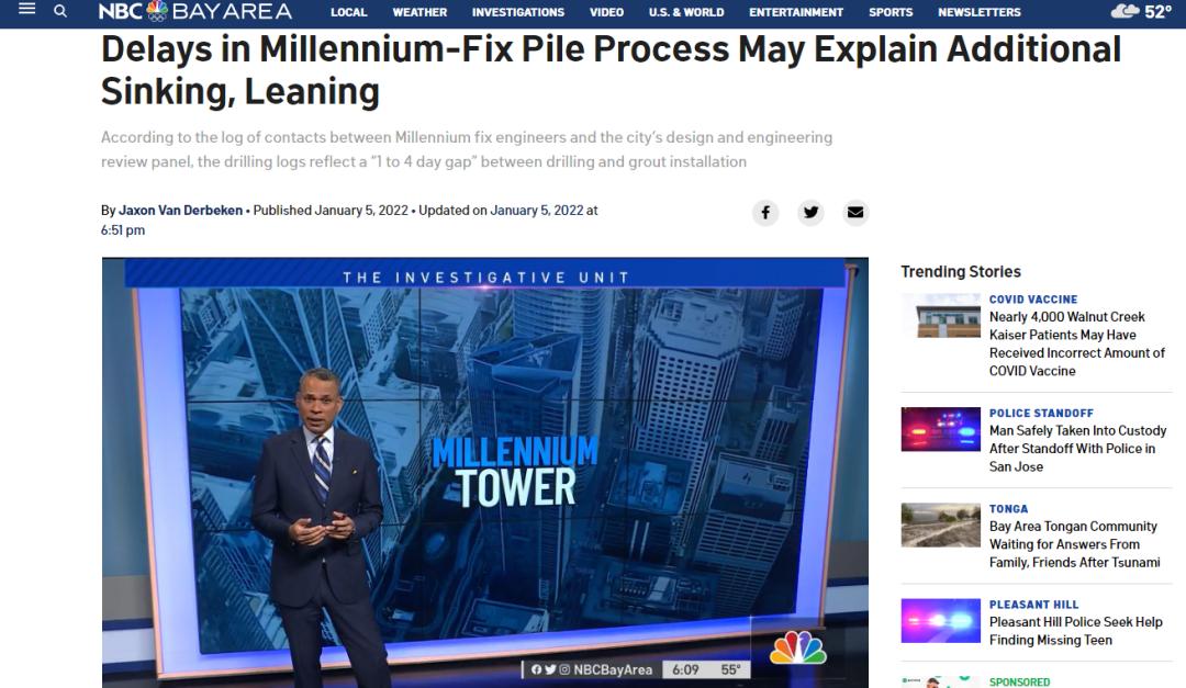 Dangerous!San Francisco's tallest residence "Millennium Tower ...