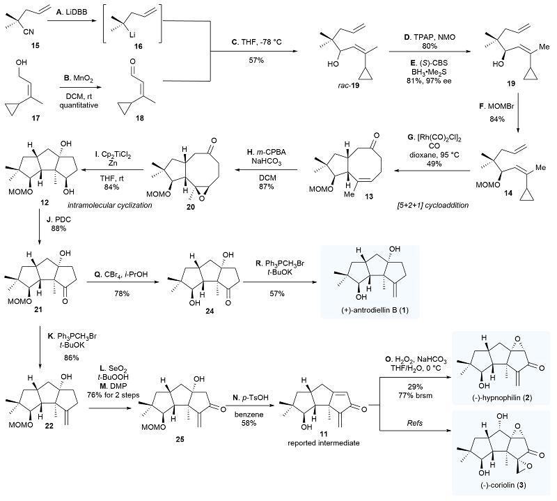 [5+2+1] Reaction Synthesis of 5/5/5 Skeleton Natural Products and ...