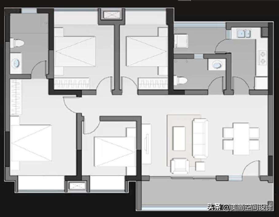 90 square meters do not buy a three-bedroom, 120 square meters do not ...