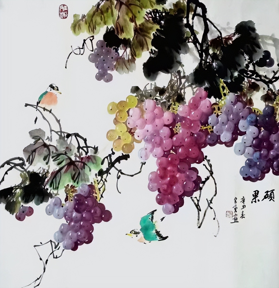 Yu Huiyong, founder of Chinese painting of grapes with frost, famous ...