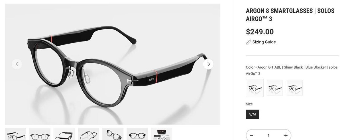 The world's first smart glasses supporting GPT-4o, Solos Air Go Vision ...