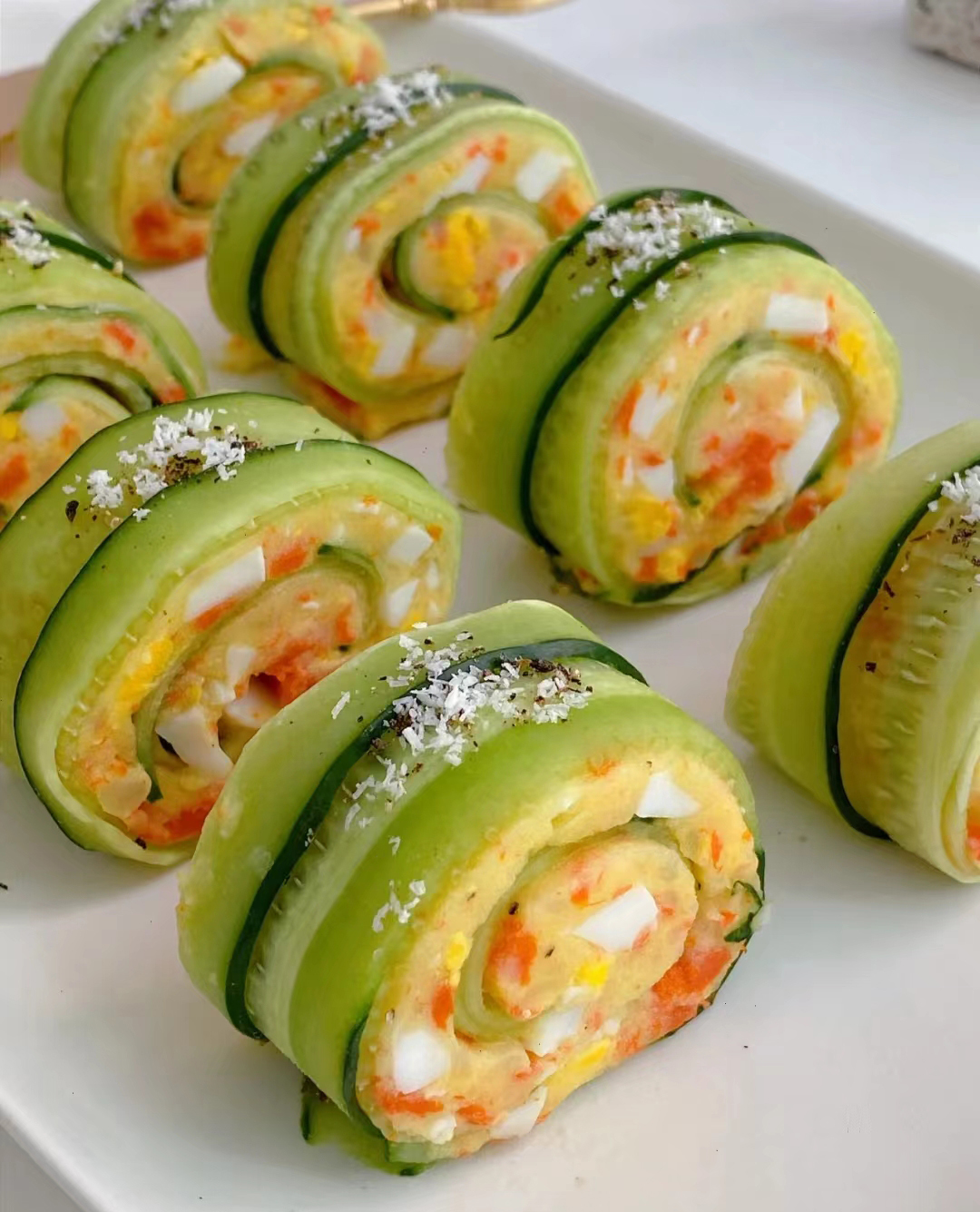 Refreshing and low-calorie mashed potatoes and cucumber sushi rolls - iNEWS